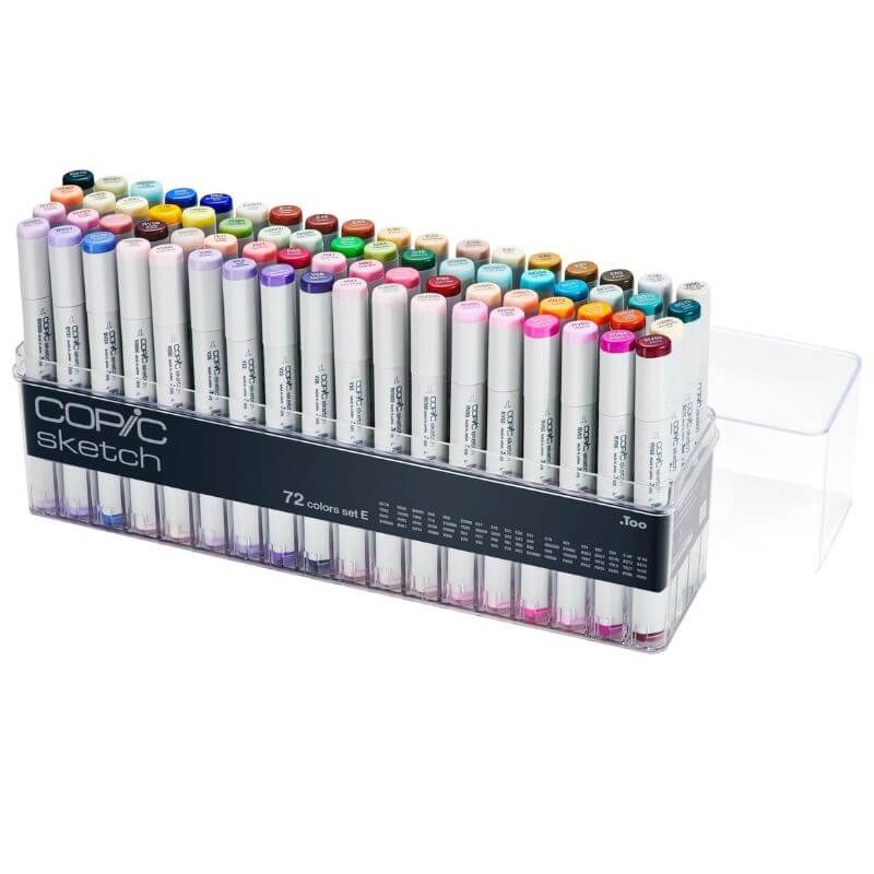 Copic markers and colored pencils store